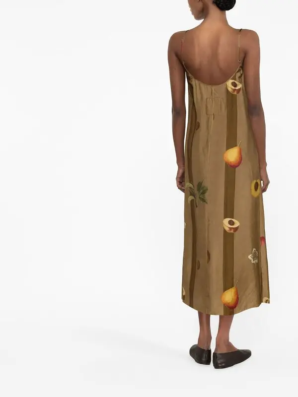 UMA WANG Fruit-print Midi Dress