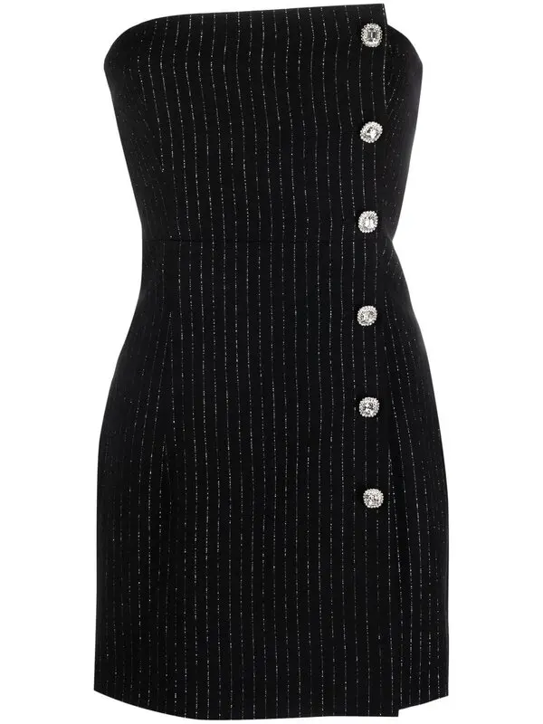 Alessandra Rich Pinstripe Mini Dress