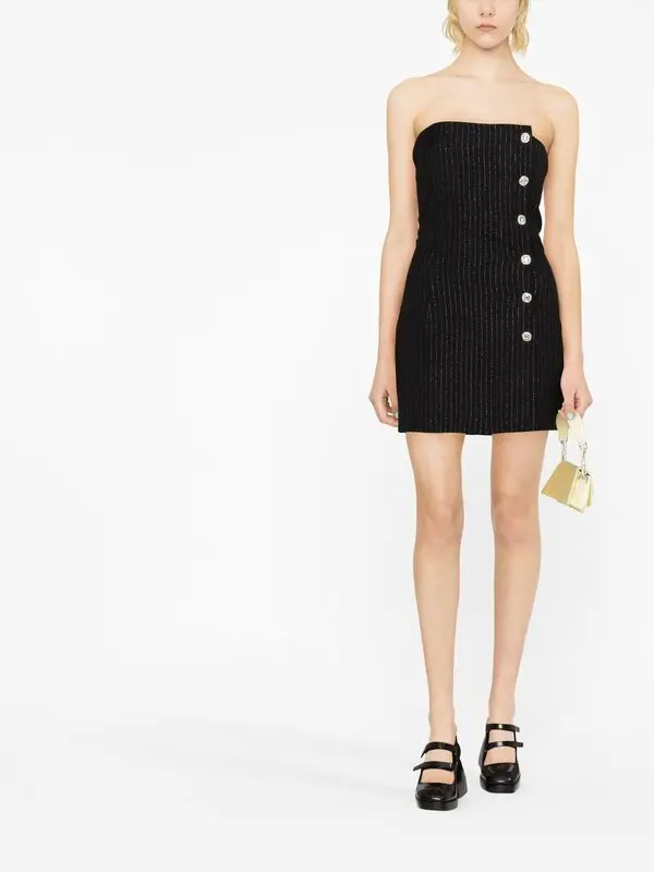 Alessandra Rich Pinstripe Mini Dress