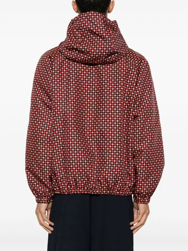 Gucci Interlocking Gg Hooded Jacket - Red