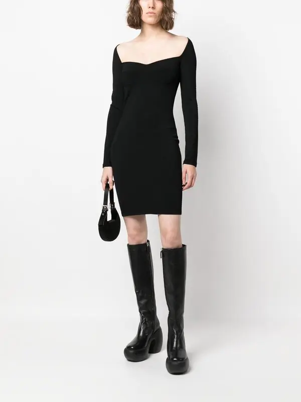 Dsquared2 Long-sleeved Mini Dress - Black