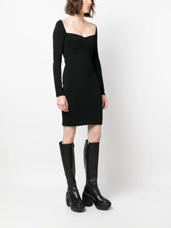 Dsquared2 Long-sleeved Mini Dress - Black