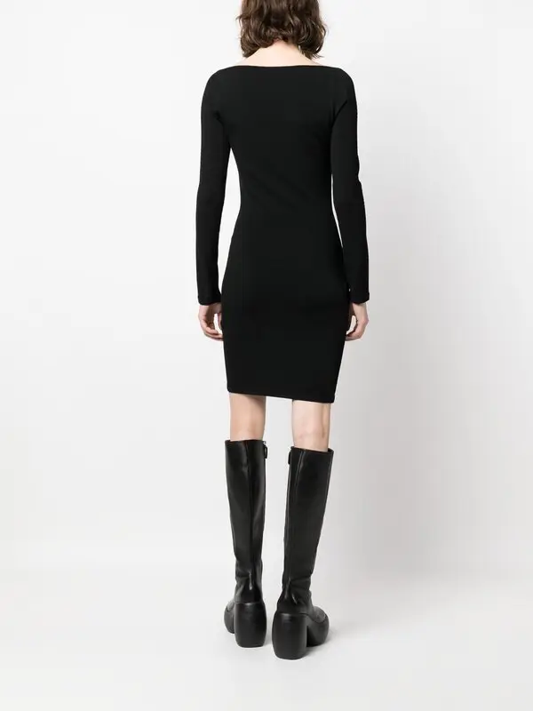 Dsquared2 Long-sleeved Mini Dress - Black