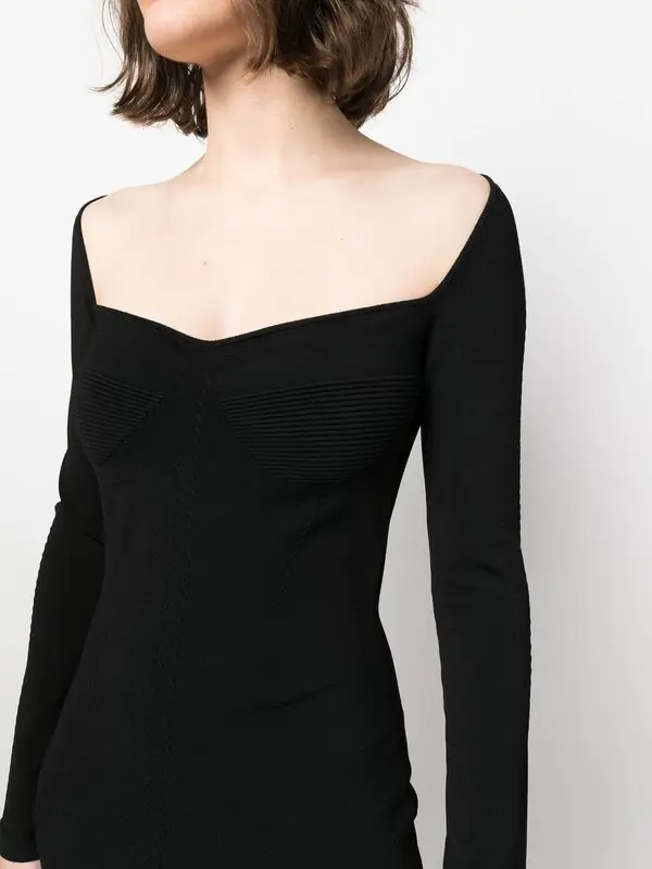 Dsquared2 Long-sleeved Mini Dress - Black