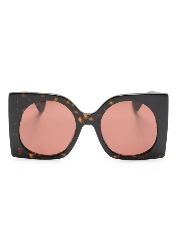 Gucci Tortoiseshell Square Sunglasses - Brown