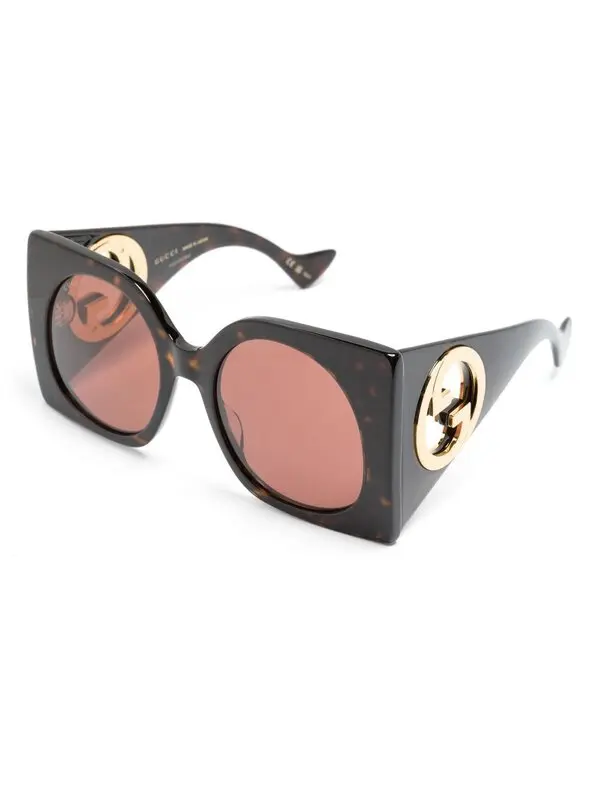 Gucci Tortoiseshell Square Sunglasses