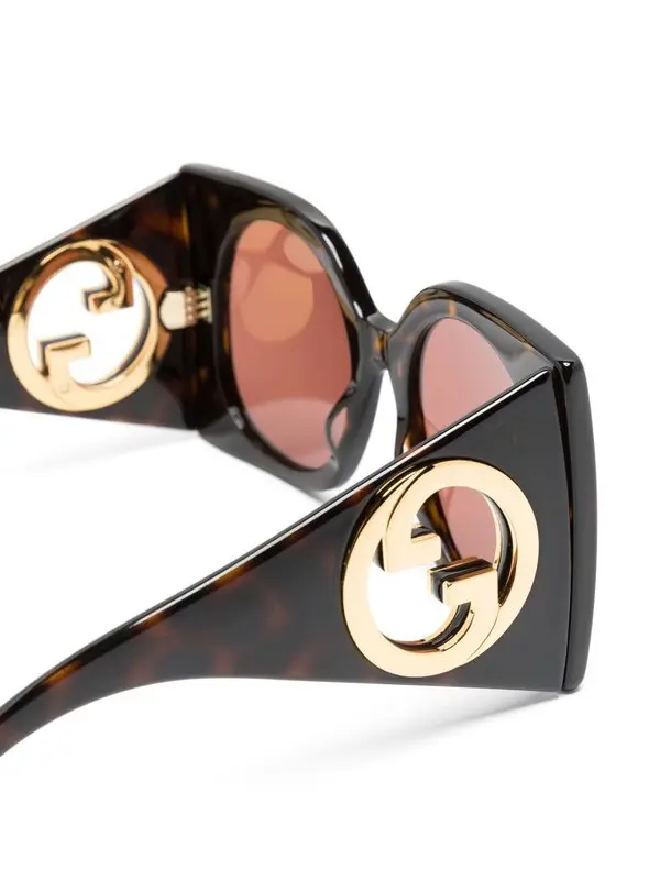 Gucci Tortoiseshell Square Sunglasses