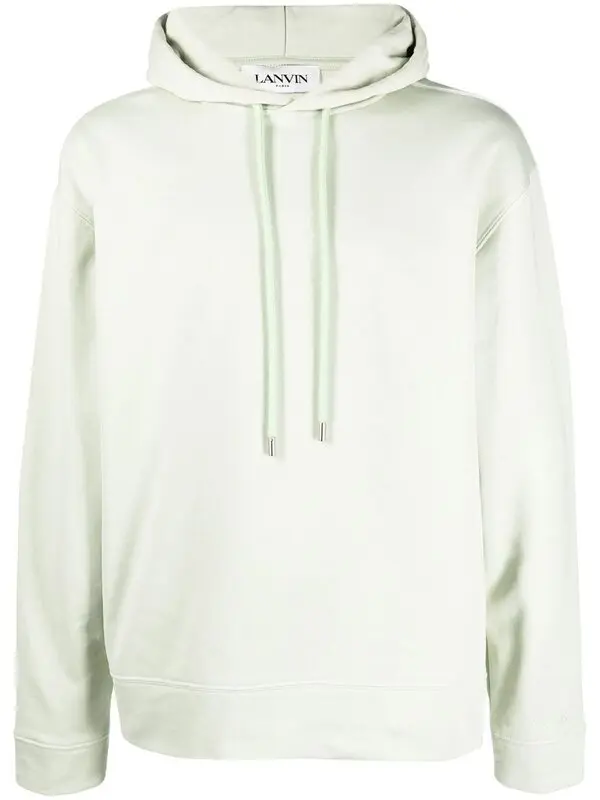LANVIN Graphic-print Hoodie - Green