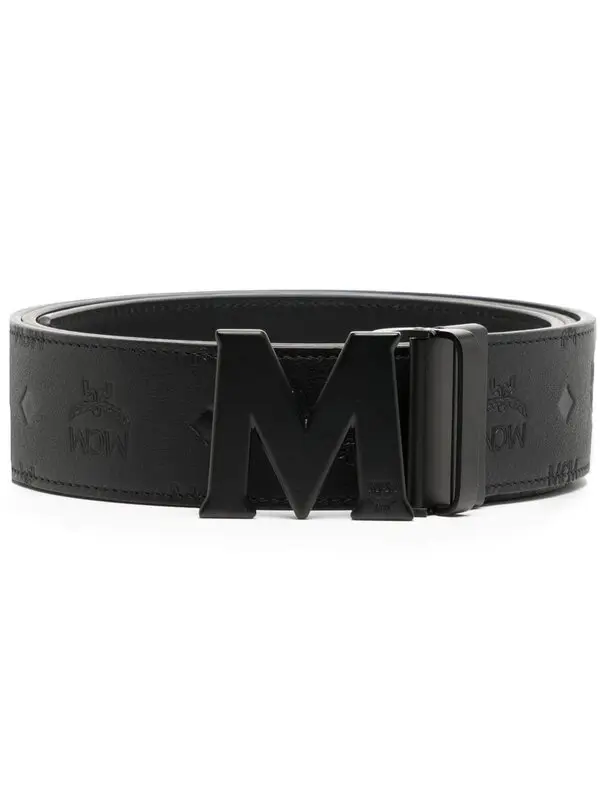 Mcm Claus Reversible Belt - Black