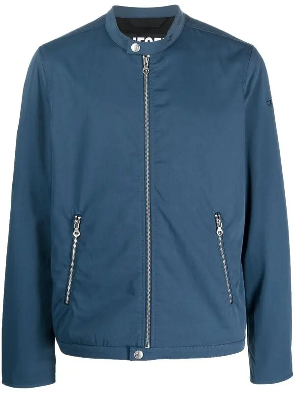 DIESEL® J-glory-nw Cotton Biker Jacket - Blue