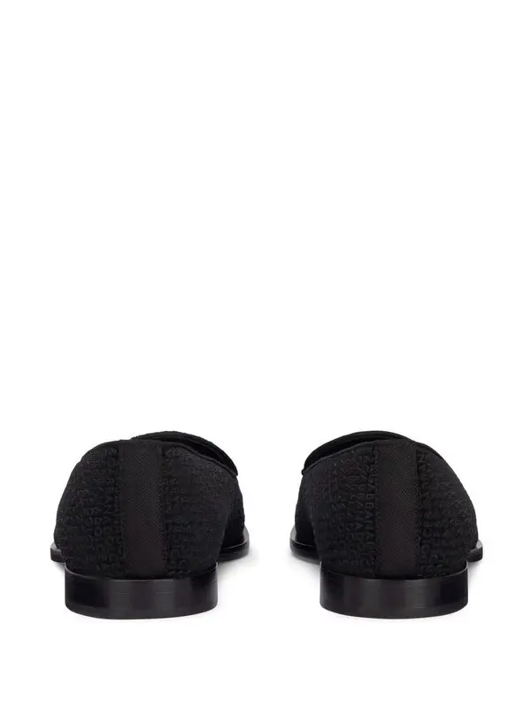 Dolce & Gabbana Velvet Slippers - Black