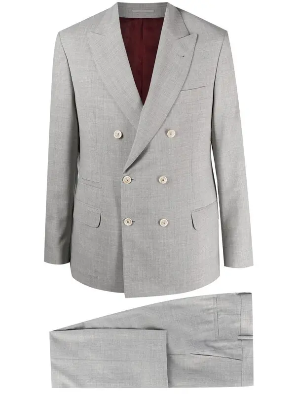 Brunello Cucinelli Double-breasted Two-piece Suit