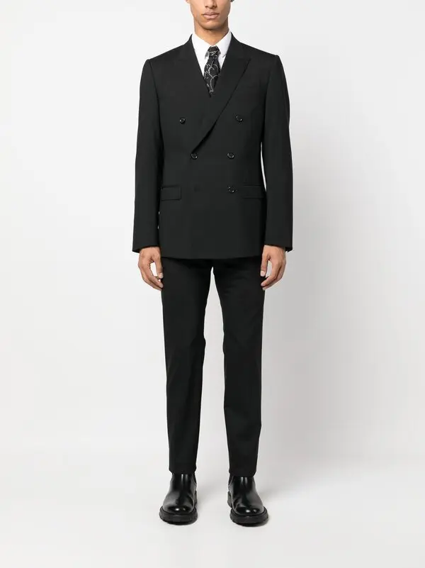 Dolce & Gabbana Martini-fit Double-breasted Suit - Black