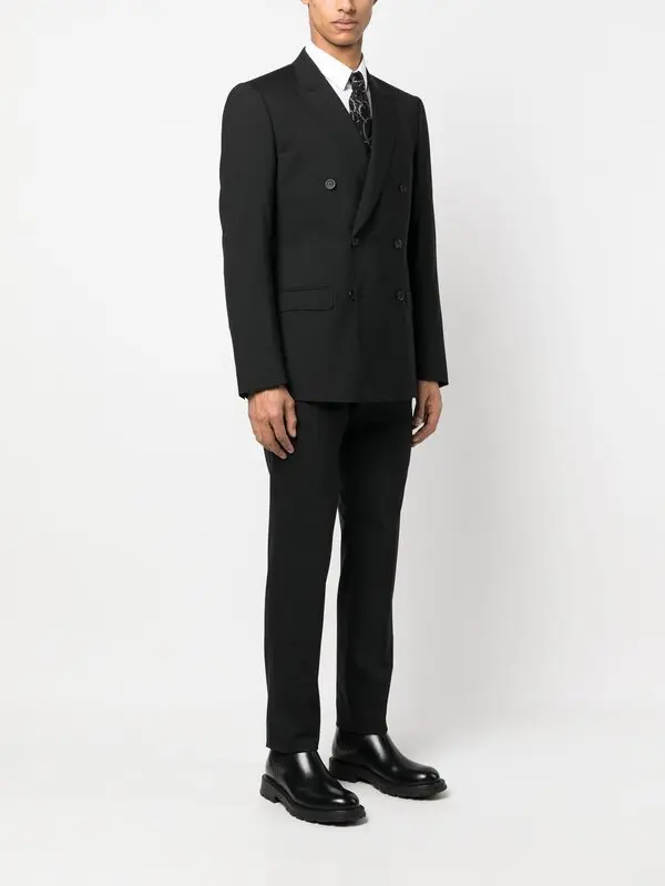 Dolce & Gabbana Martini-fit Double-breasted Suit - Black