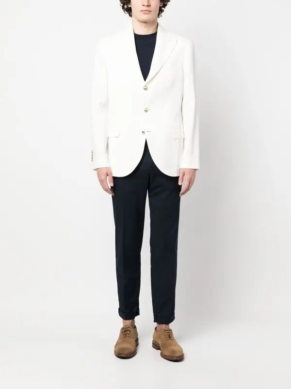 Brunello Cucinelli Single-breasted Linen Blazer