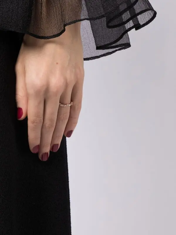 SUZANNE KALAN 18kt Rose Diamond Firework Eternity Ring