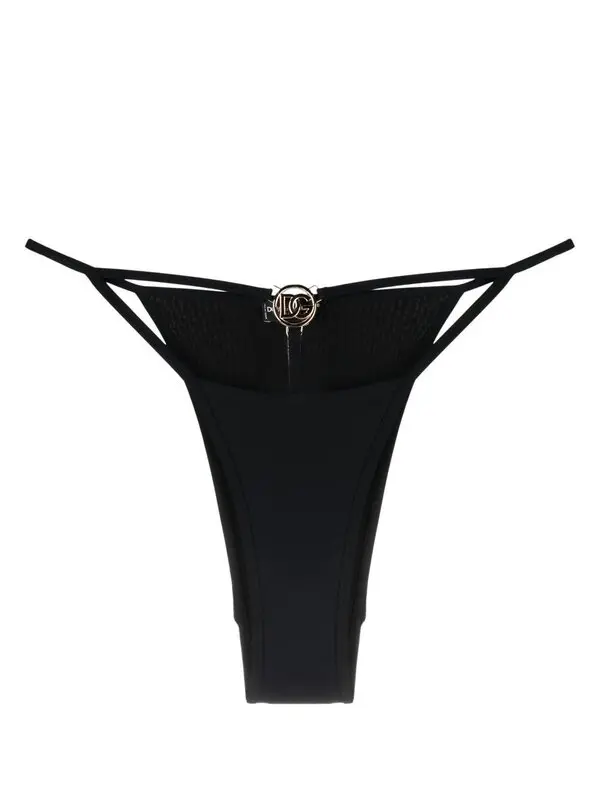 Dolce & Gabbana Dg Logo Bikini Bottom - Black