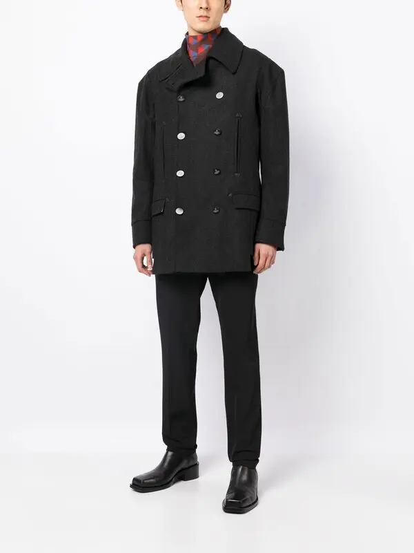 VIVIENNE WESTWOOD Wool-blend Pea Coat