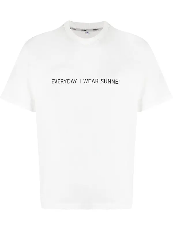Sunnei Slogan-print Cotton T-shirt