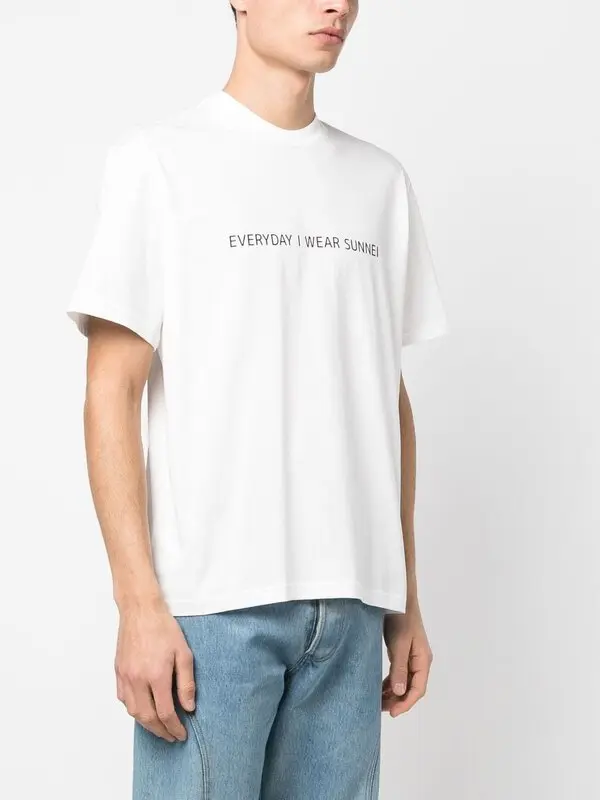 Sunnei Slogan-print Cotton T-shirt