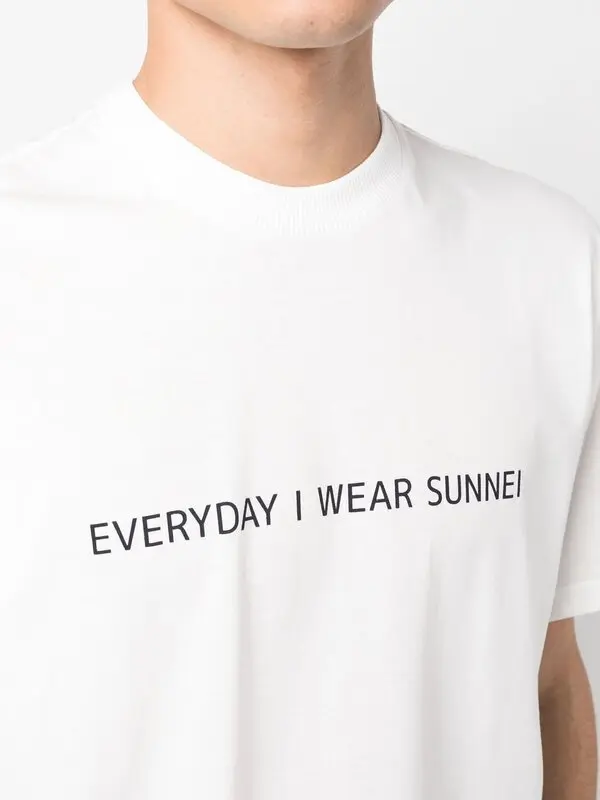 Sunnei Slogan-print Cotton T-shirt