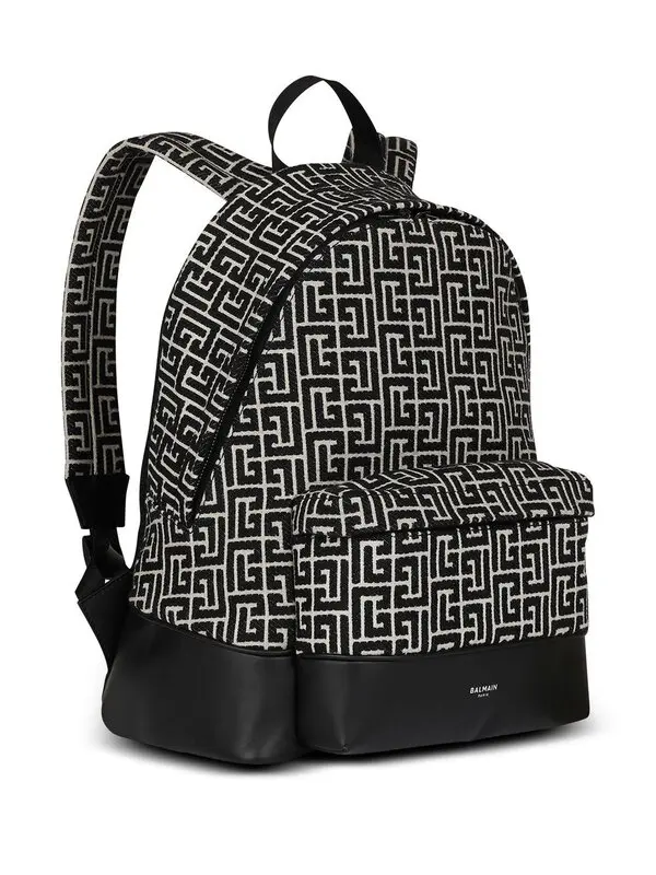 Balmain All-over Logo-pattern Backpack