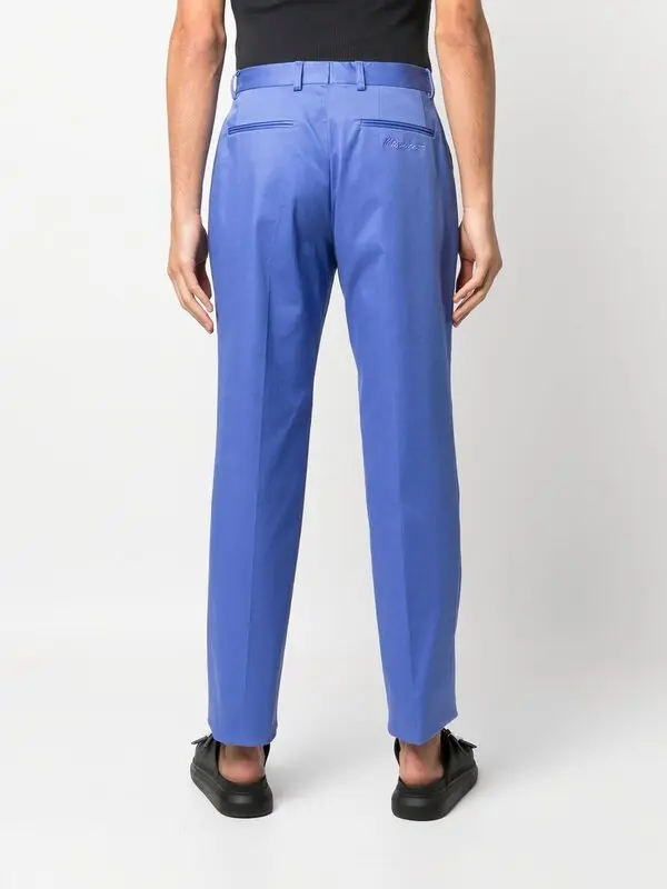 Moschino Tailored Trousers With Embroidered Logo