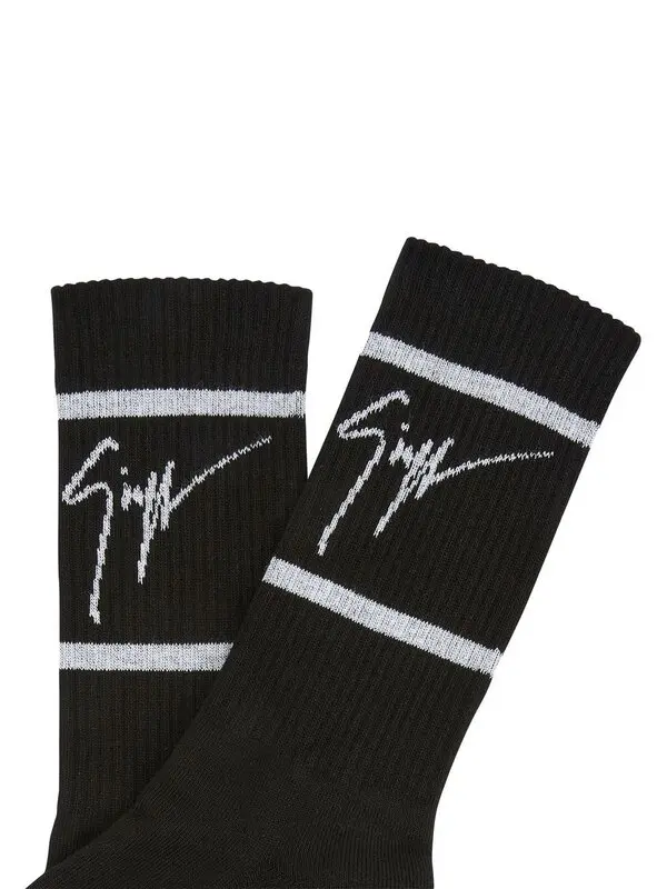 GIUSEPPE ZANOTTI Intarsia-logo Ankle Socks