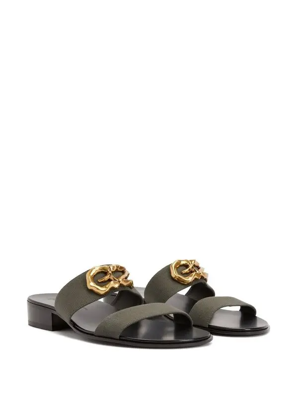 GIUSEPPE ZANOTTI Gregorie Logo-plaque Sandals