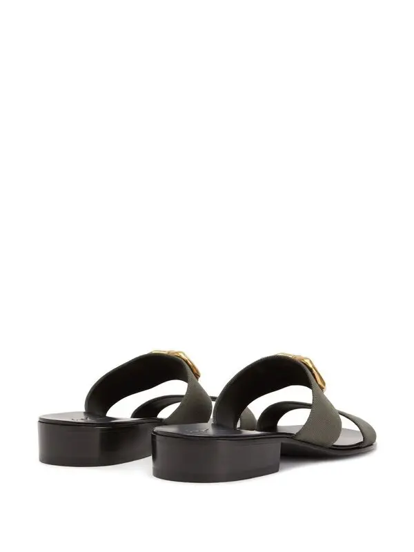 GIUSEPPE ZANOTTI Gregorie Logo-plaque Sandals