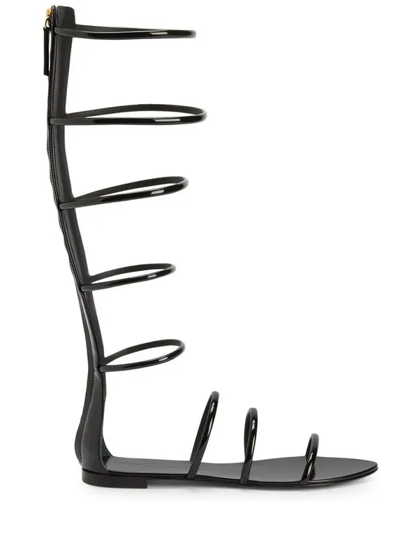 GIUSEPPE ZANOTTI Super Intrigo Gladiator Sandals - Black