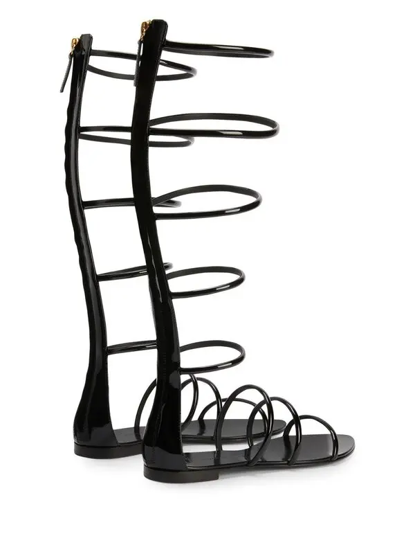 GIUSEPPE ZANOTTI Super Intrigo Gladiator Sandals - Black