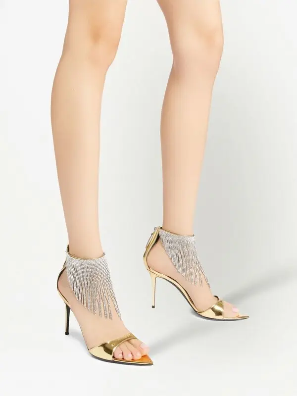 GIUSEPPE ZANOTTI Crystal-embellished Sandals