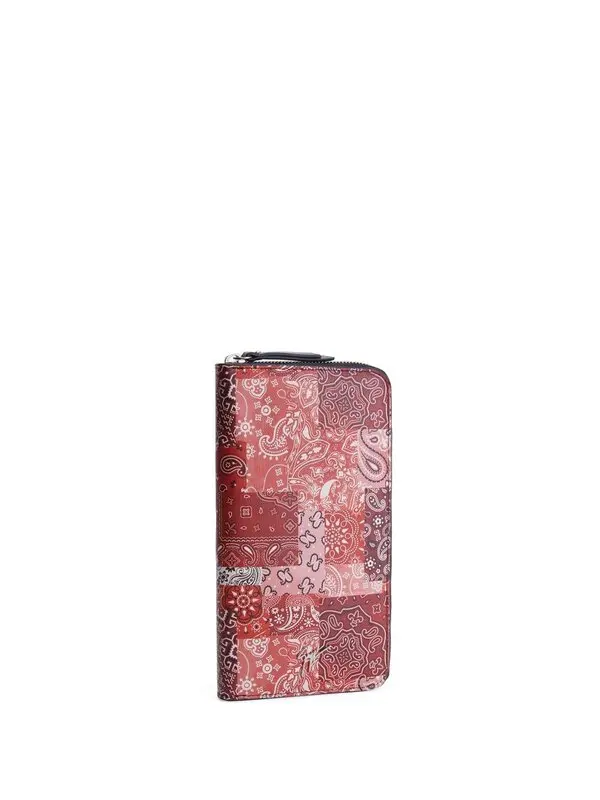 GIUSEPPE ZANOTTI Paisley-print Leather Wallet