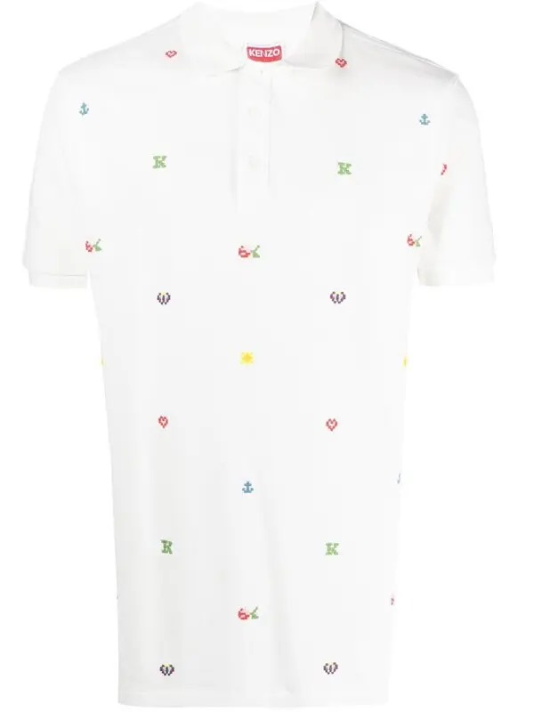 Kenzo Pixel Slim Fit Polo Shirt