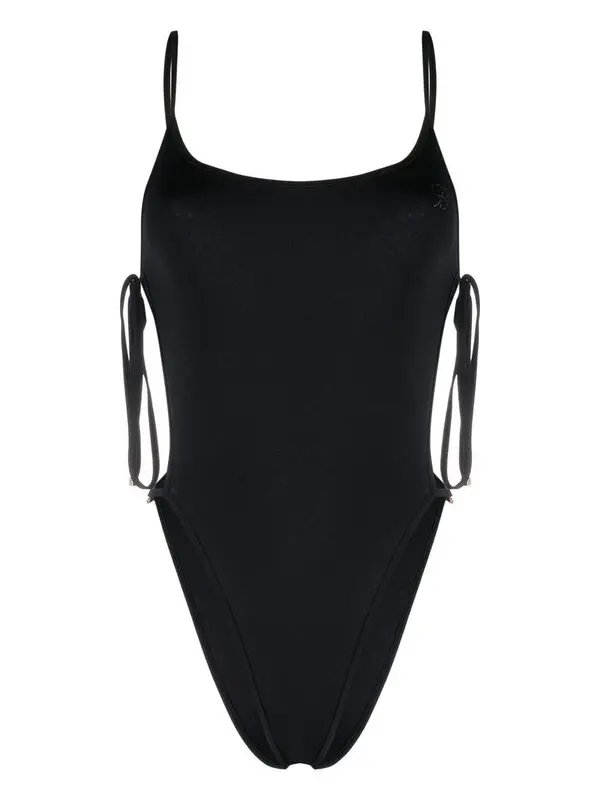 Blumarine Open Tie-side Swimsuit - Black