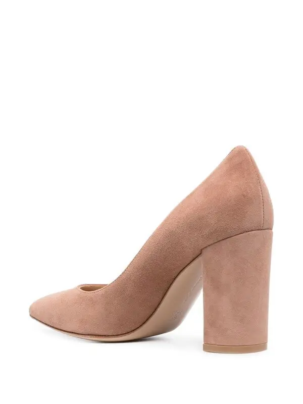 GIANVITO ROSSI Piper 85mm Pointed-toe Pumps - Neutrals