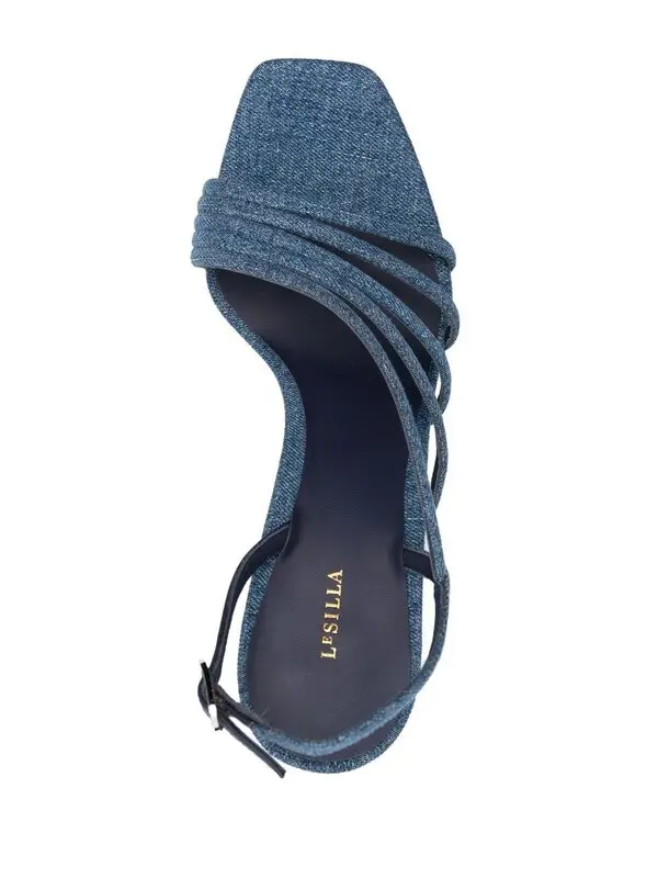 LE SILLA 145mm Denim Platform Sandals