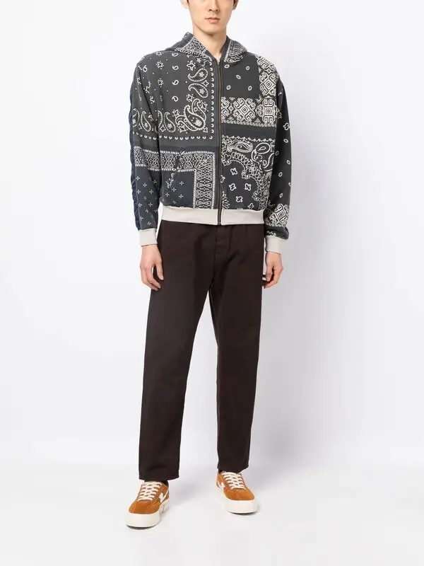 Kapital Paisley-Print Zip Hoodie In Black - 45% Off | Editorialist