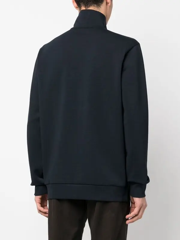 BOSS Logo Embroidered Zip Jacket