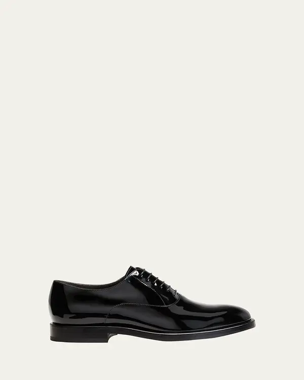 Brunello Cucinelli Patent Leather Oxford Shoes