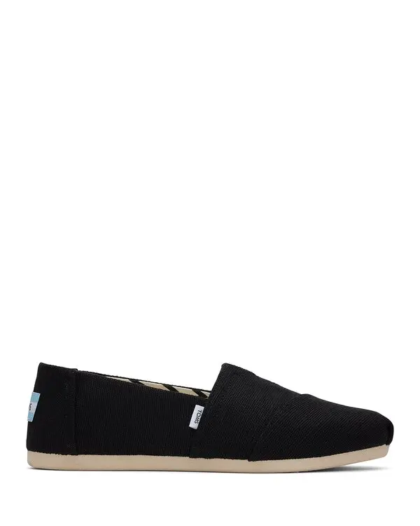Toms Classic Alpargata Flats - Black/beige