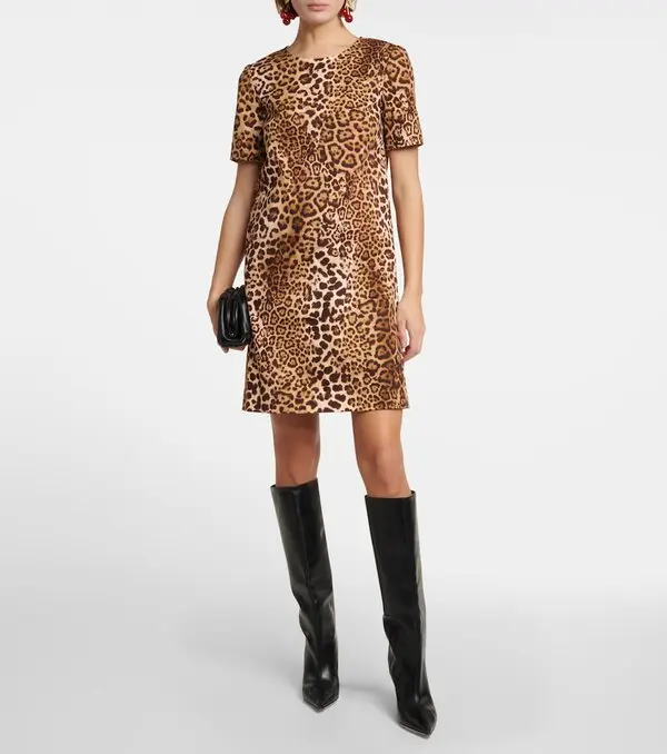 Carolina Herrera Leopard-print Mini Dress