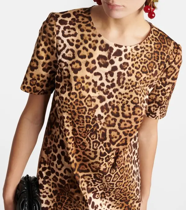Carolina Herrera Leopard-print Mini Dress