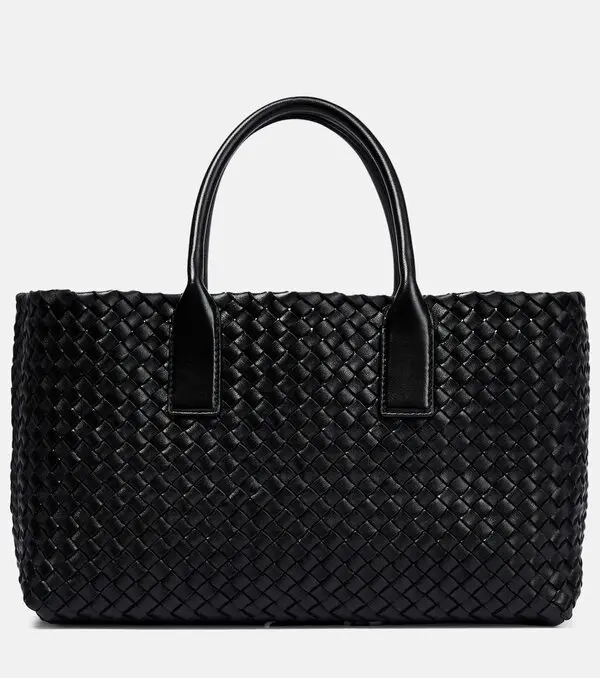 Bottega Veneta Cabat Small Leather Tote - Black