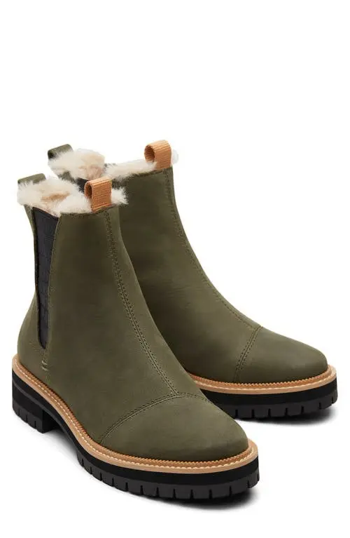 Toms Dakota Faux Fur Lined Chelsea Boot