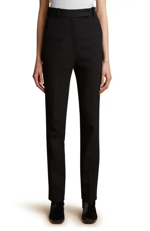 Khaite Emile Straight-leg Pants - Black