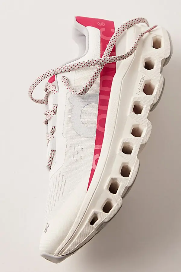 On Cloudmonster Sneakers - Ivory/grenadine