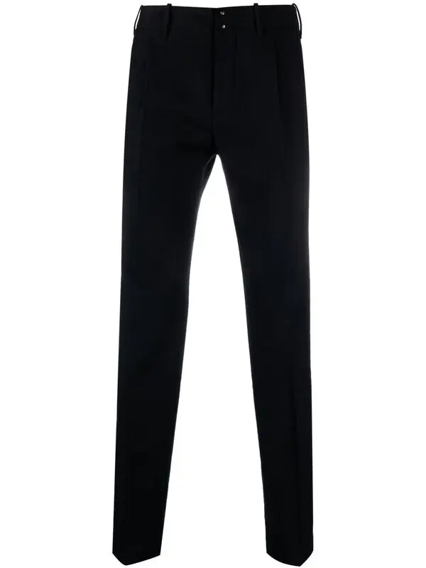 Incotex Mid-rise Straight-leg Trousers - Blue