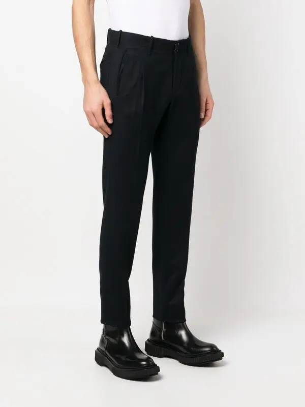 Incotex Mid-rise Straight-leg Trousers - Blue